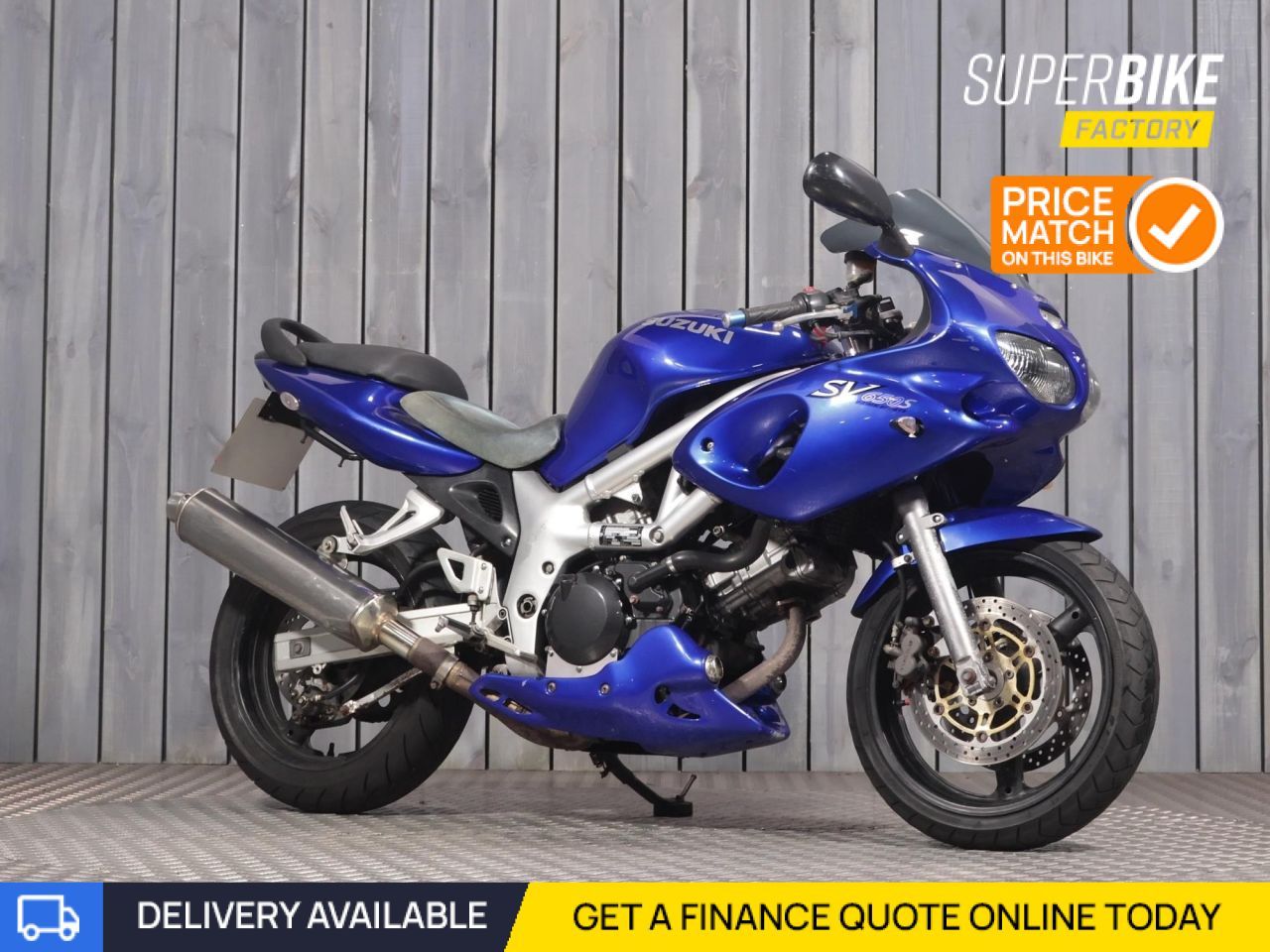 2002 SUZUKI SV650S BLUE with 23290 miles - Used Motorbikes Dealer ...