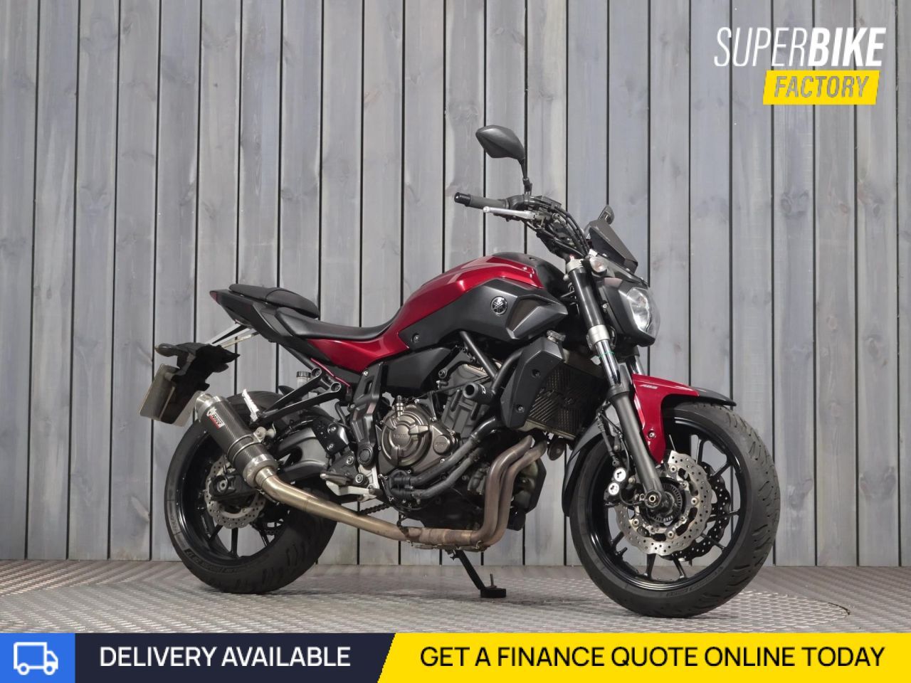 2016 YAMAHA MT-07 RED with 23796 miles - Used Motorbikes Dealer ...