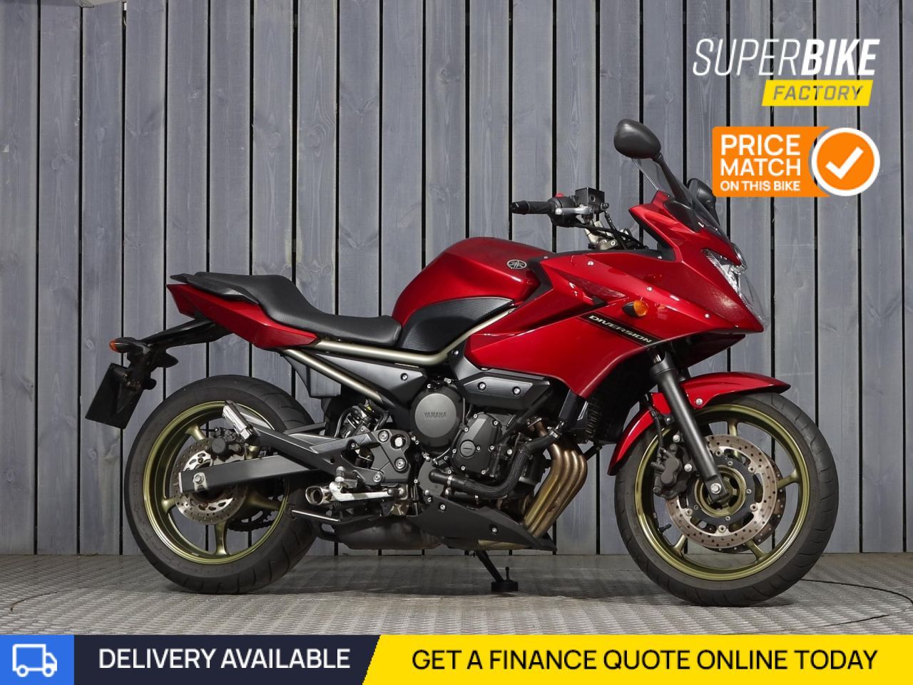 2012 YAMAHA XJ6 DIVERSION S RED with 5055 miles - Used Motorbikes ...
