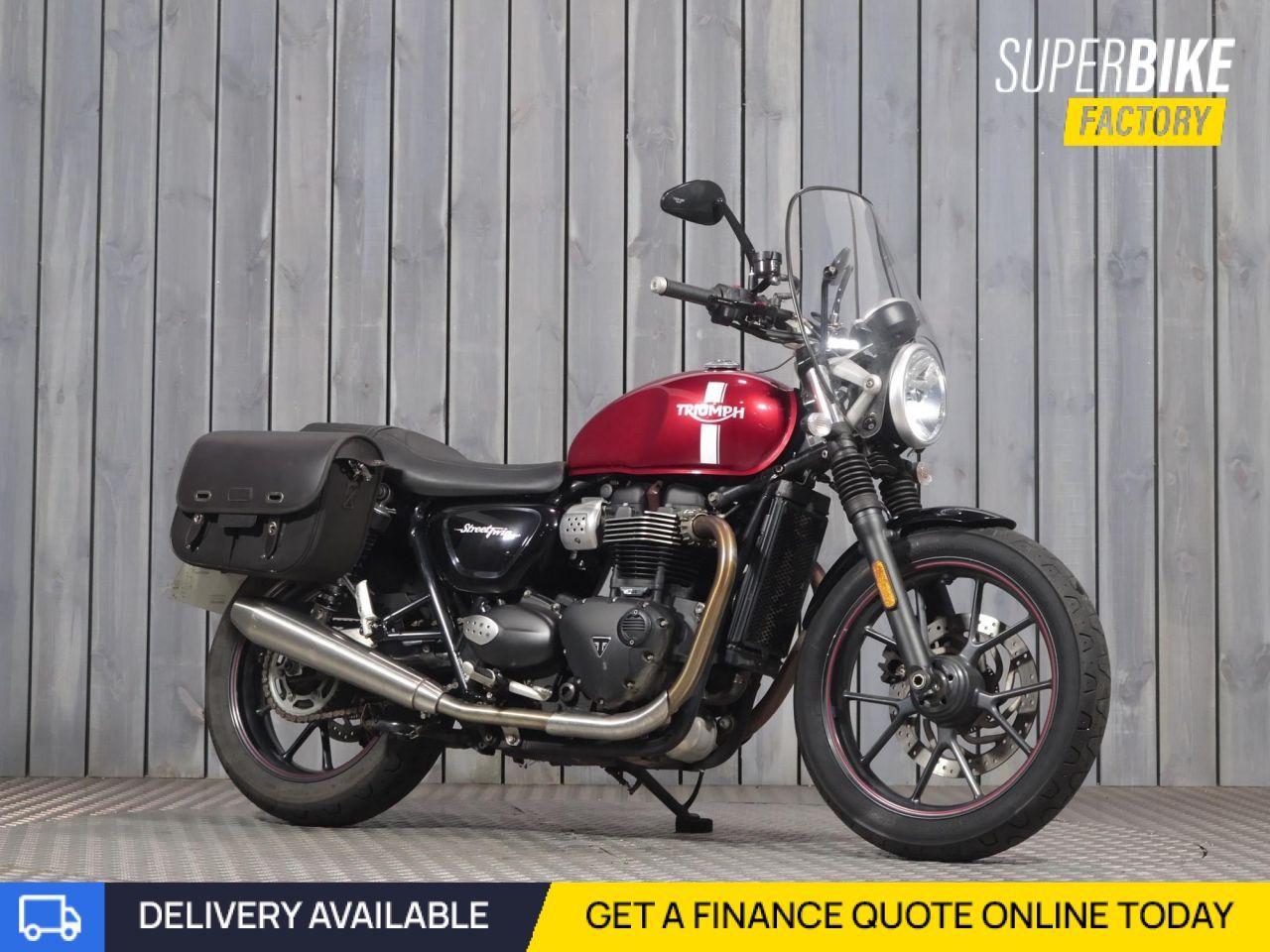 2017 TRIUMPH STREET TWIN RED with 14877 miles - Used Motorbikes Dealer ...