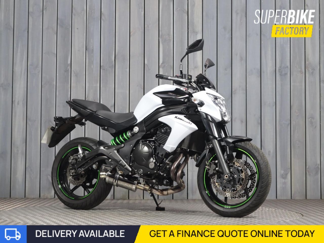 2016 KAWASAKI ER-6N WHITE with 7000 miles - Used Motorbikes Dealer: Cheshire & Donington Park ...