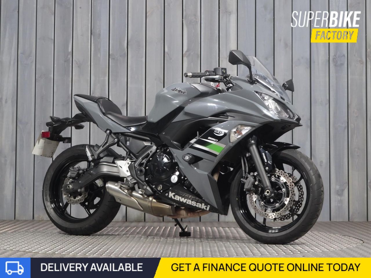 2018 KAWASAKI NINJA 650 GREY with 8386 miles - Used Motorbikes Dealer ...