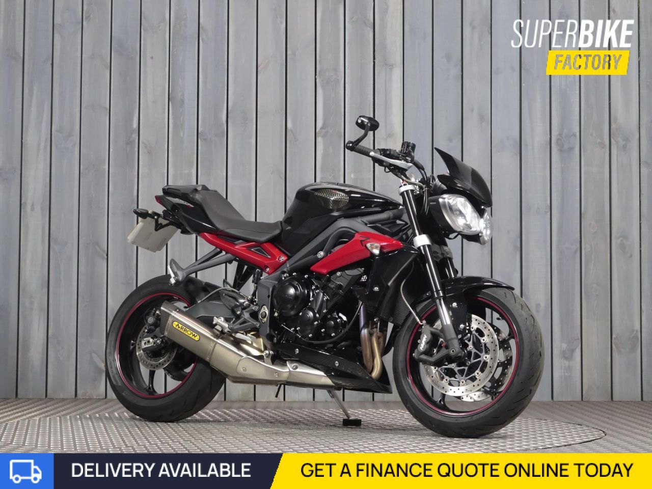 2014 TRIUMPH STREET TRIPLE 675 BLACK with 6554 miles - Used Motorbikes ...