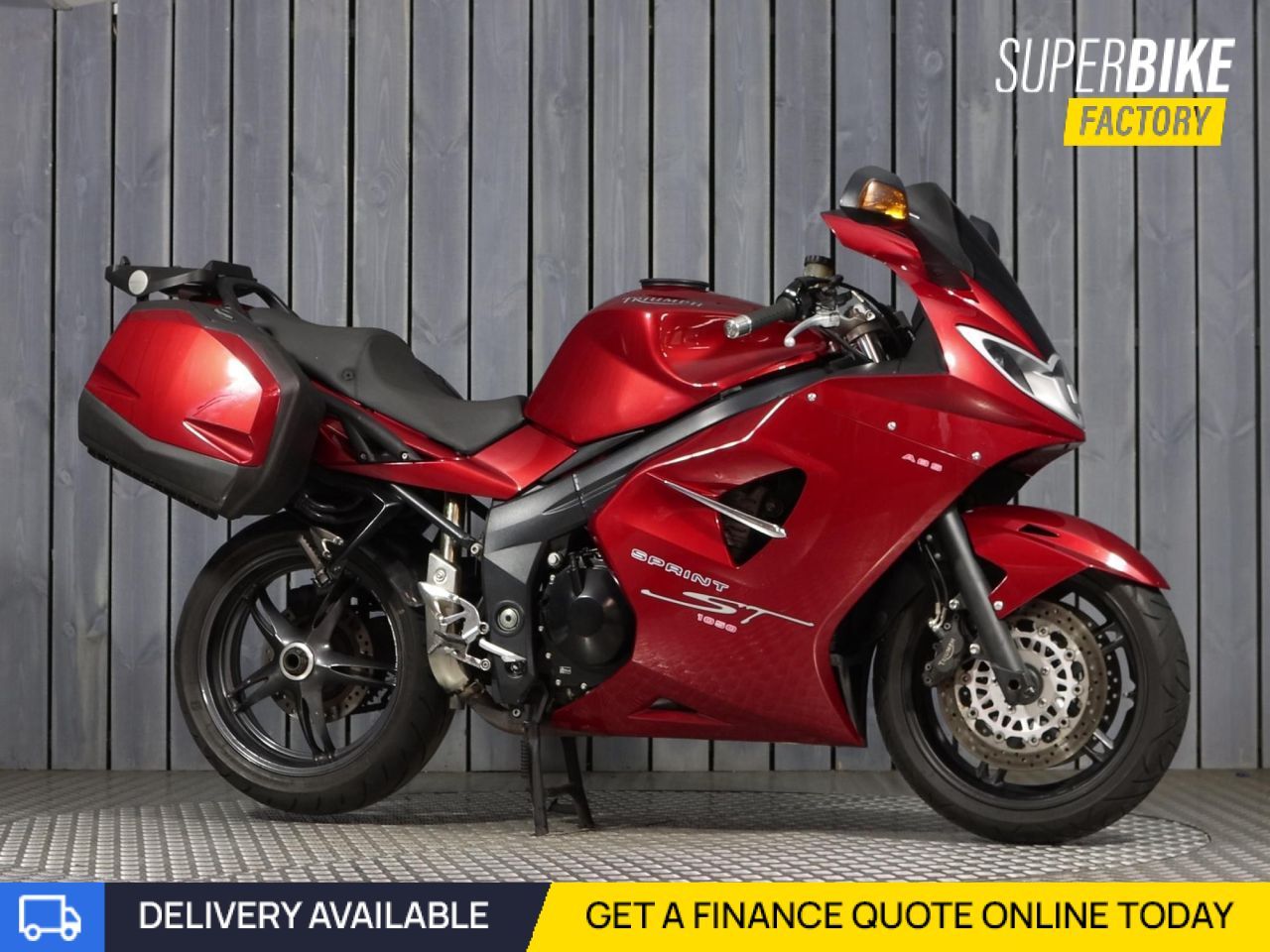 2007 TRIUMPH SPRINT ST 1050 RED with 17691 miles - Used Motorbikes ...