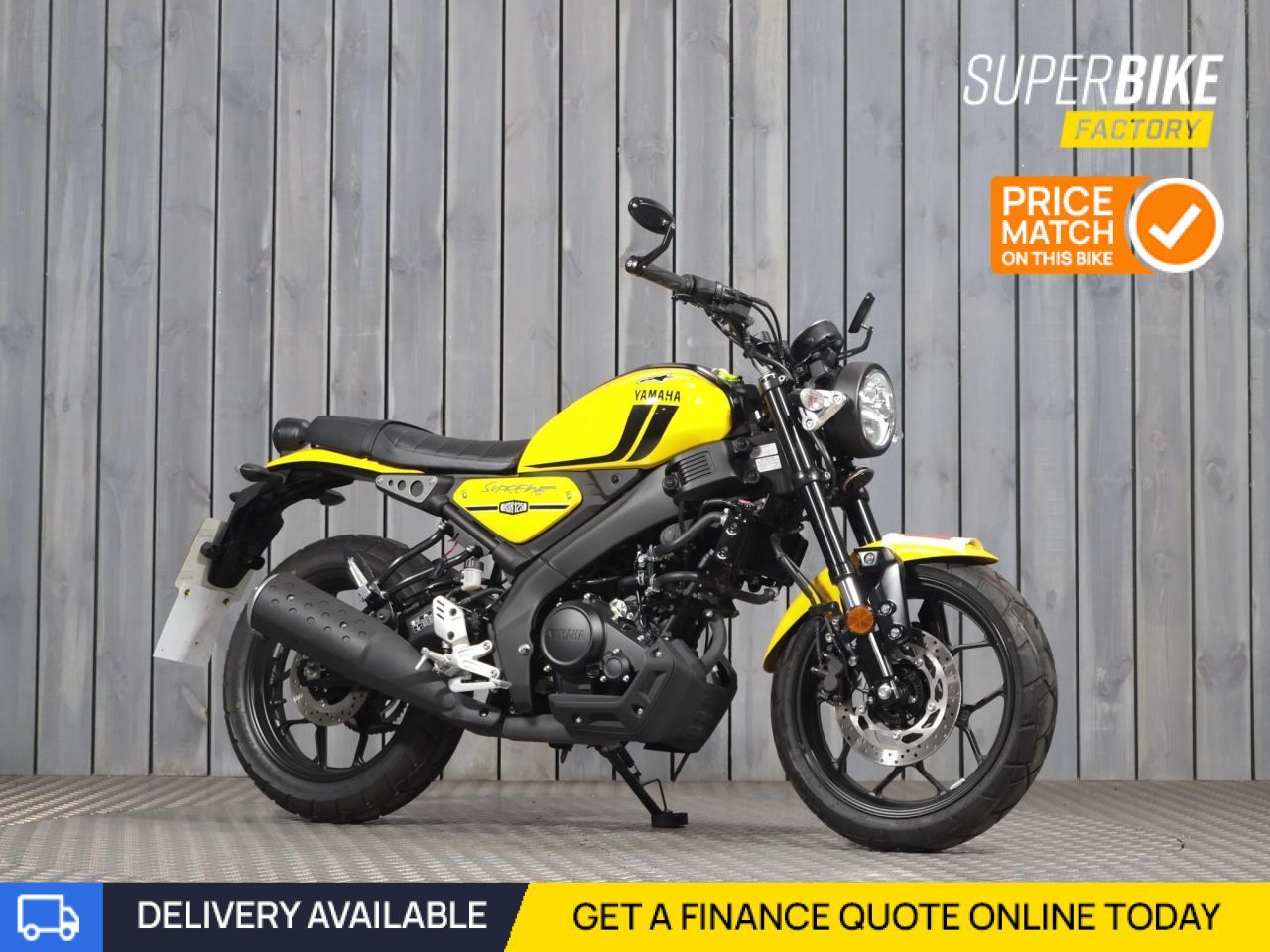 2023 YAMAHA XSR125 YELLOW with 1099 miles - Used Motorbikes Dealer ...