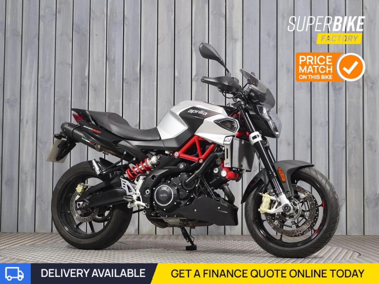 2017 APRILIA SHIVER 900 GREY with 8197 miles - Used Motorbikes Dealer ...