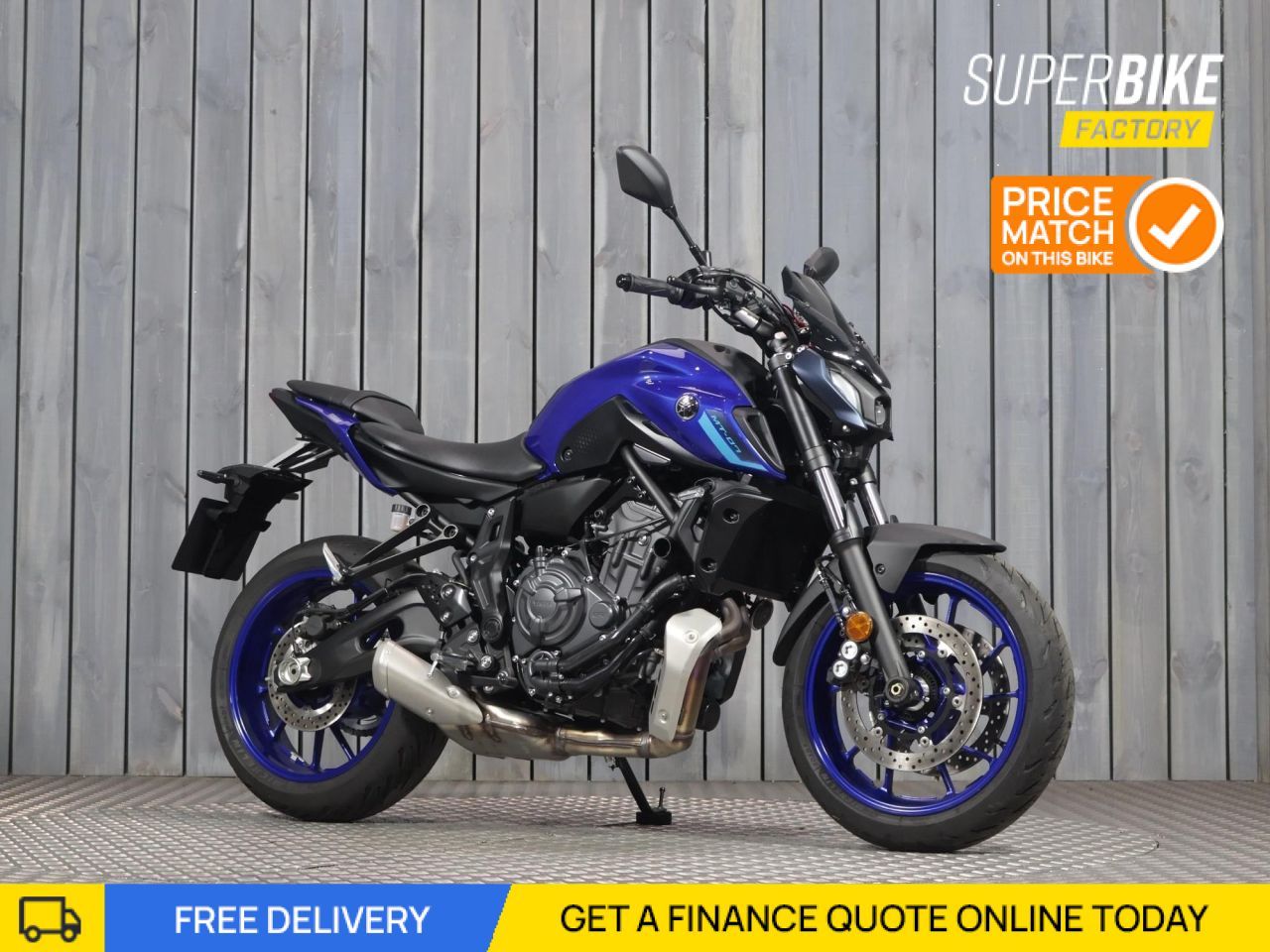 2023 YAMAHA MT-07 BLUE with 305 miles - Used Motorbikes Dealer ...
