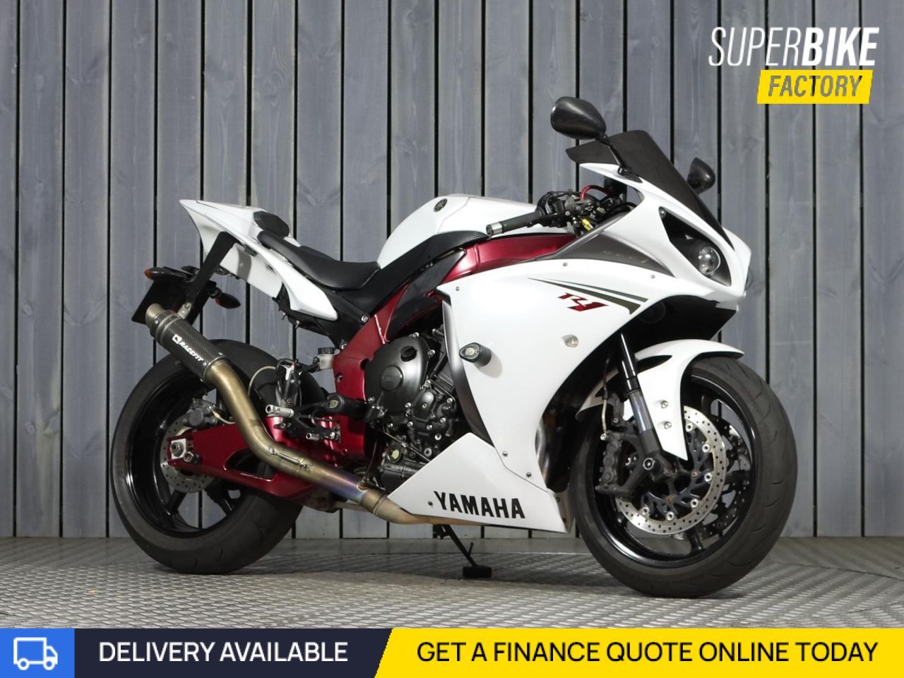 2009 YAMAHA R1 WHITE with 22740 miles - Used Motorbikes Dealer ...