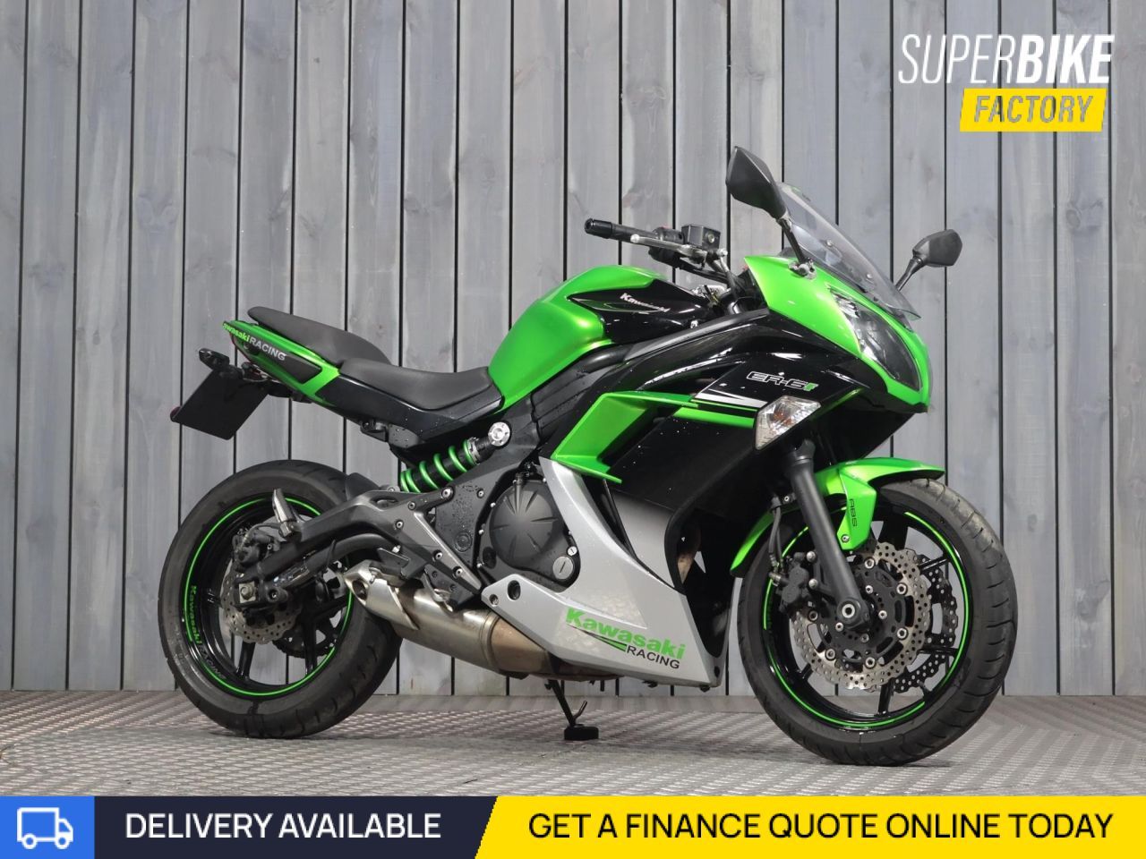 2016 KAWASAKI ER-6F GREEN with 12781 miles - Used Motorbikes Dealer: Cheshire & Donington Park ...