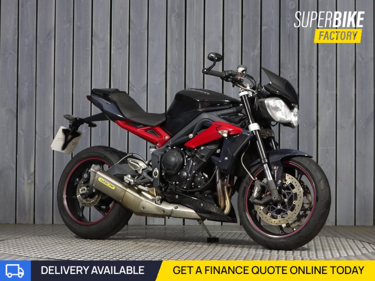 2014 TRIUMPH STREET TRIPLE 675 BLACK with 6077 miles - Used Motorbikes ...
