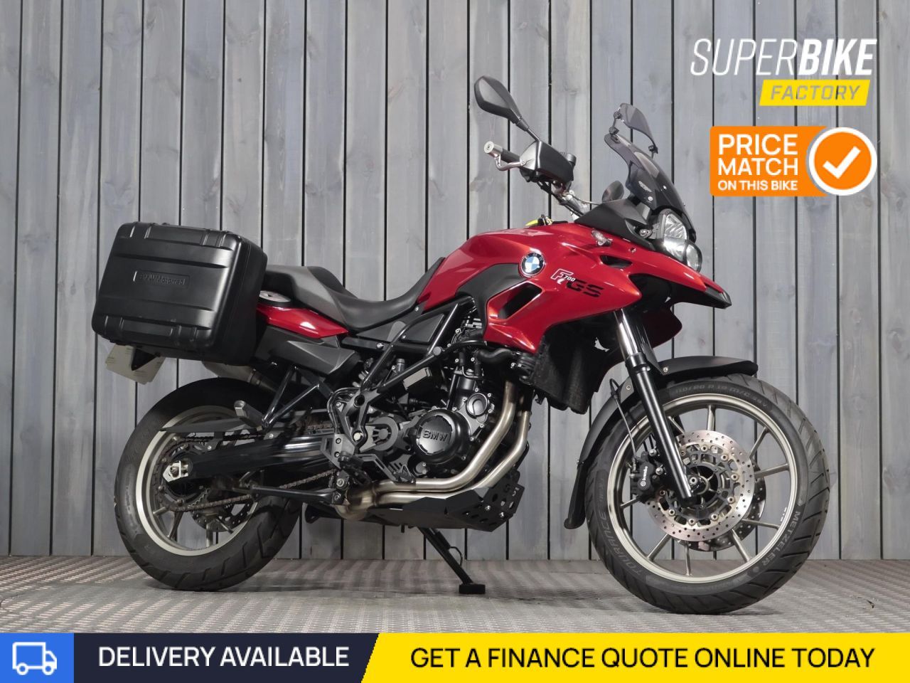 2012 BMW F700GS RED with 13478 miles Used Motorbikes Dealer Macclesfield Donington Park The Superbike Factory