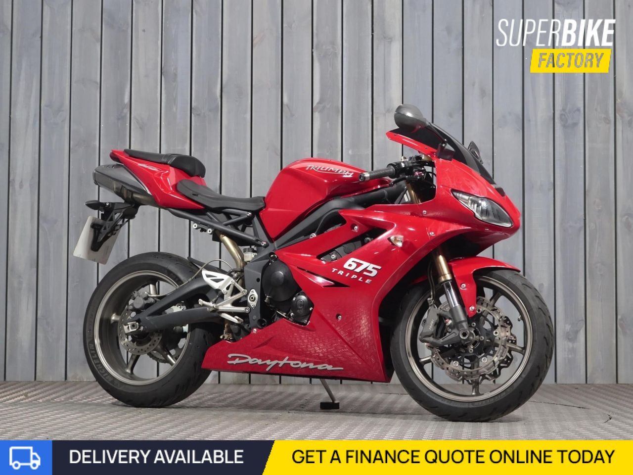 2009 TRIUMPH DAYTONA 675 RED with 15823 miles - Used Motorbikes Dealer ...