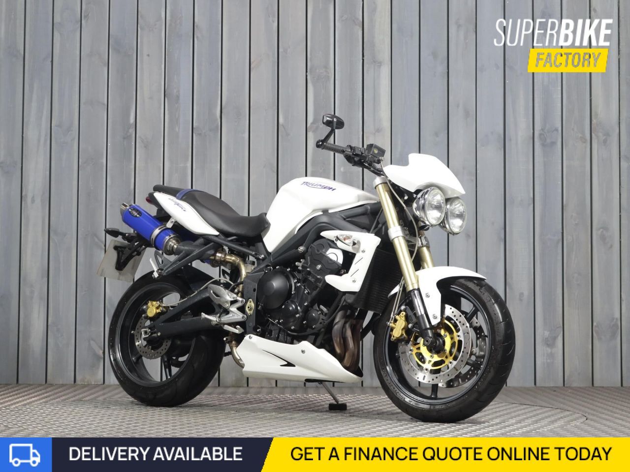 2010 TRIUMPH STREET TRIPLE WHITE with 17663 miles - Used Motorbikes ...