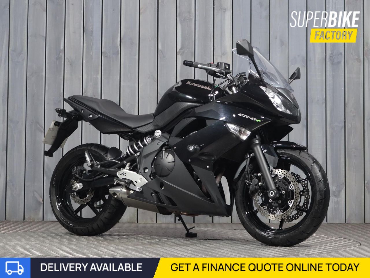 2012 KAWASAKI ER-6F BLACK with 7153 miles - Used Motorbikes Dealer: Cheshire & Donington Park ...