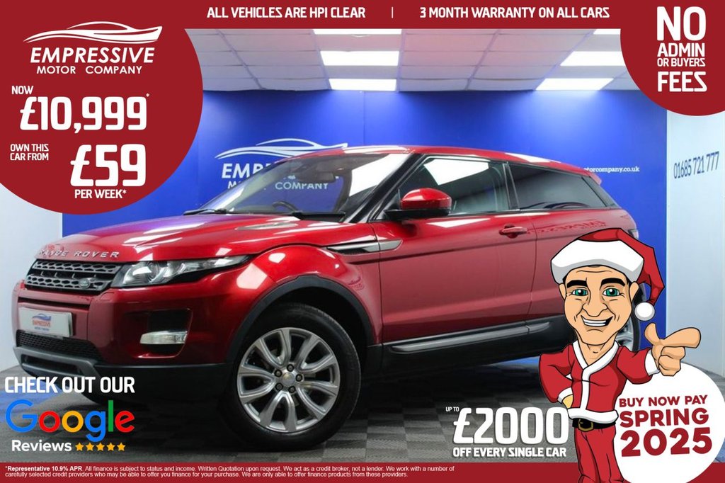 Land Rover Range Rover Evoque 2.2 Sd4 Pure Tech Coupe 3dr Diesel Auto ...