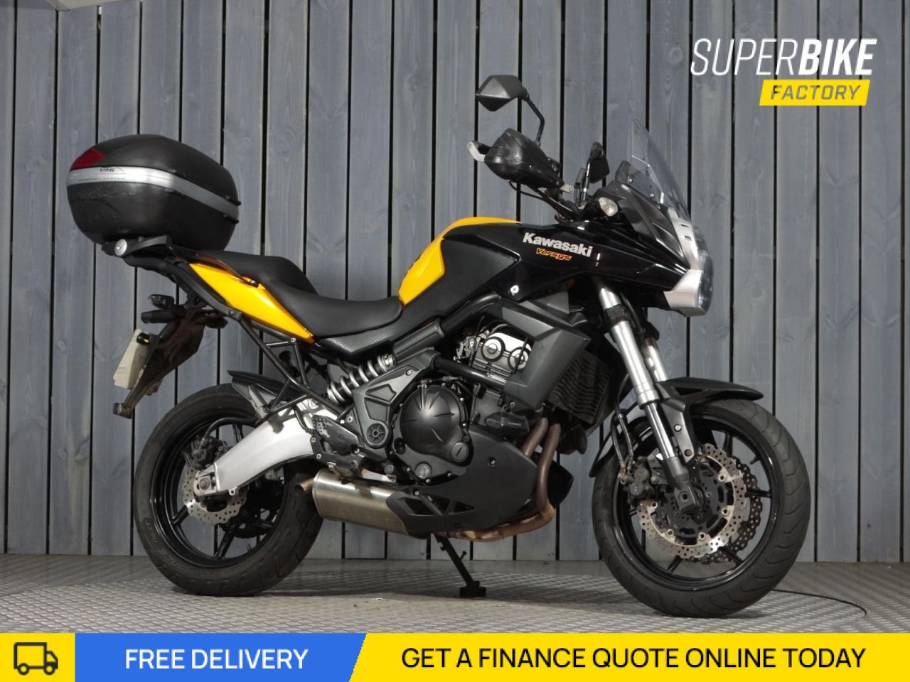 2013 KAWASAKI VERSYS 650 YELLOW with 27728 miles - Used Motorbikes ...