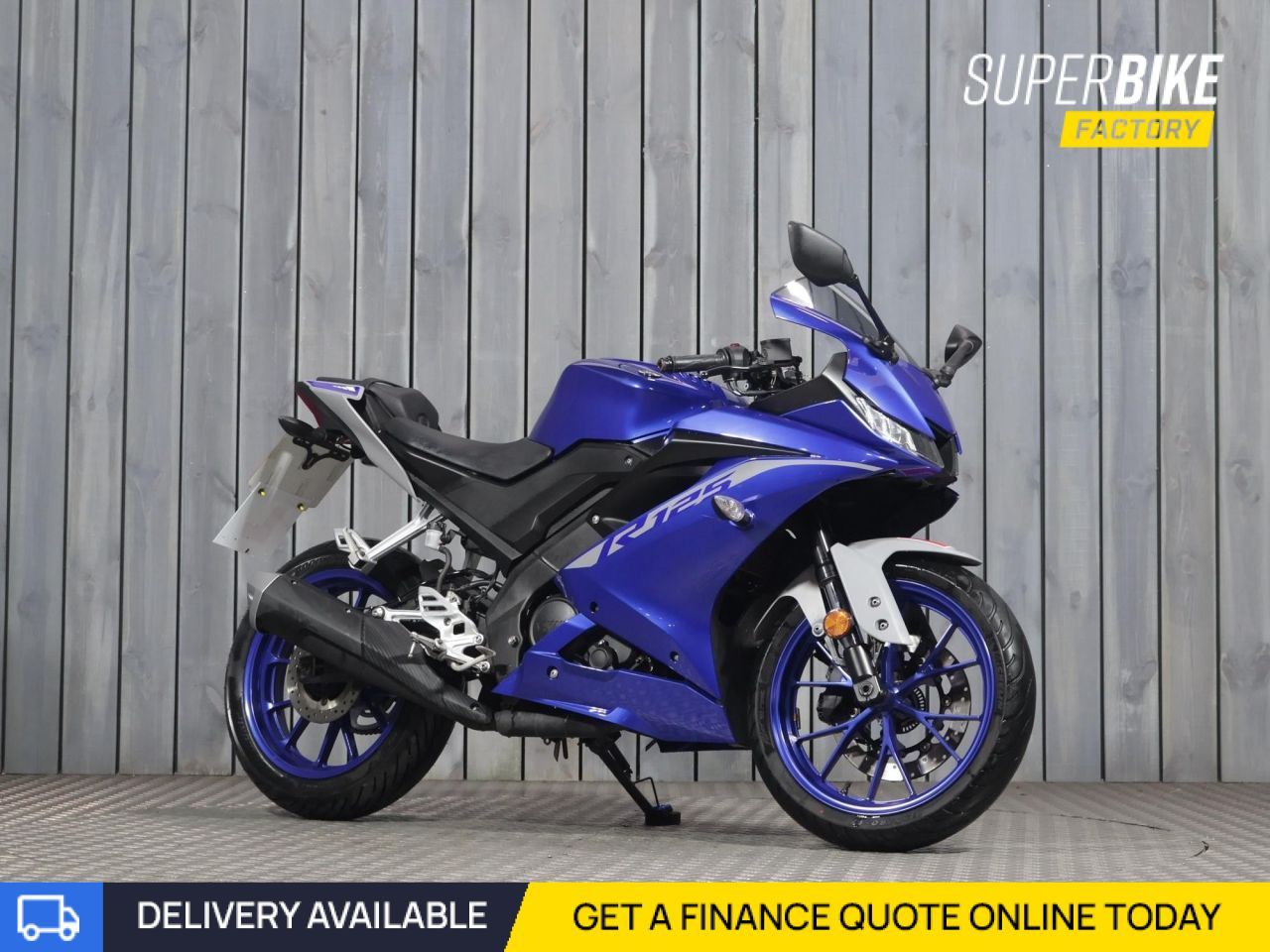 2022 YAMAHA R125 BLUE with 13658 miles - Used Motorbikes Dealer ...
