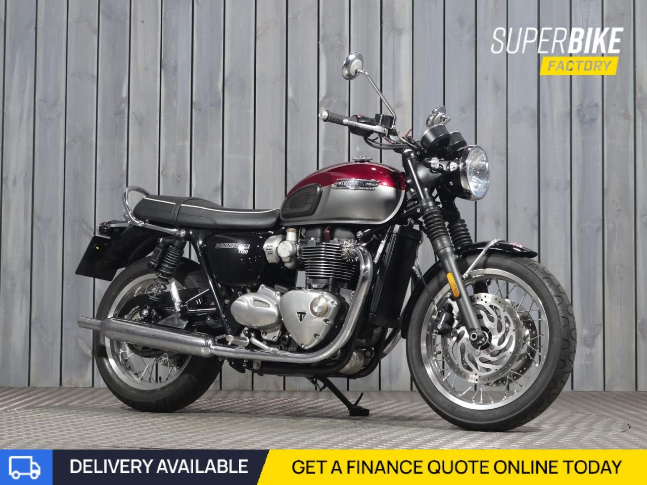 2021 TRIUMPH BONNEVILLE T120 RED with 5606 miles - Used Motorbikes ...