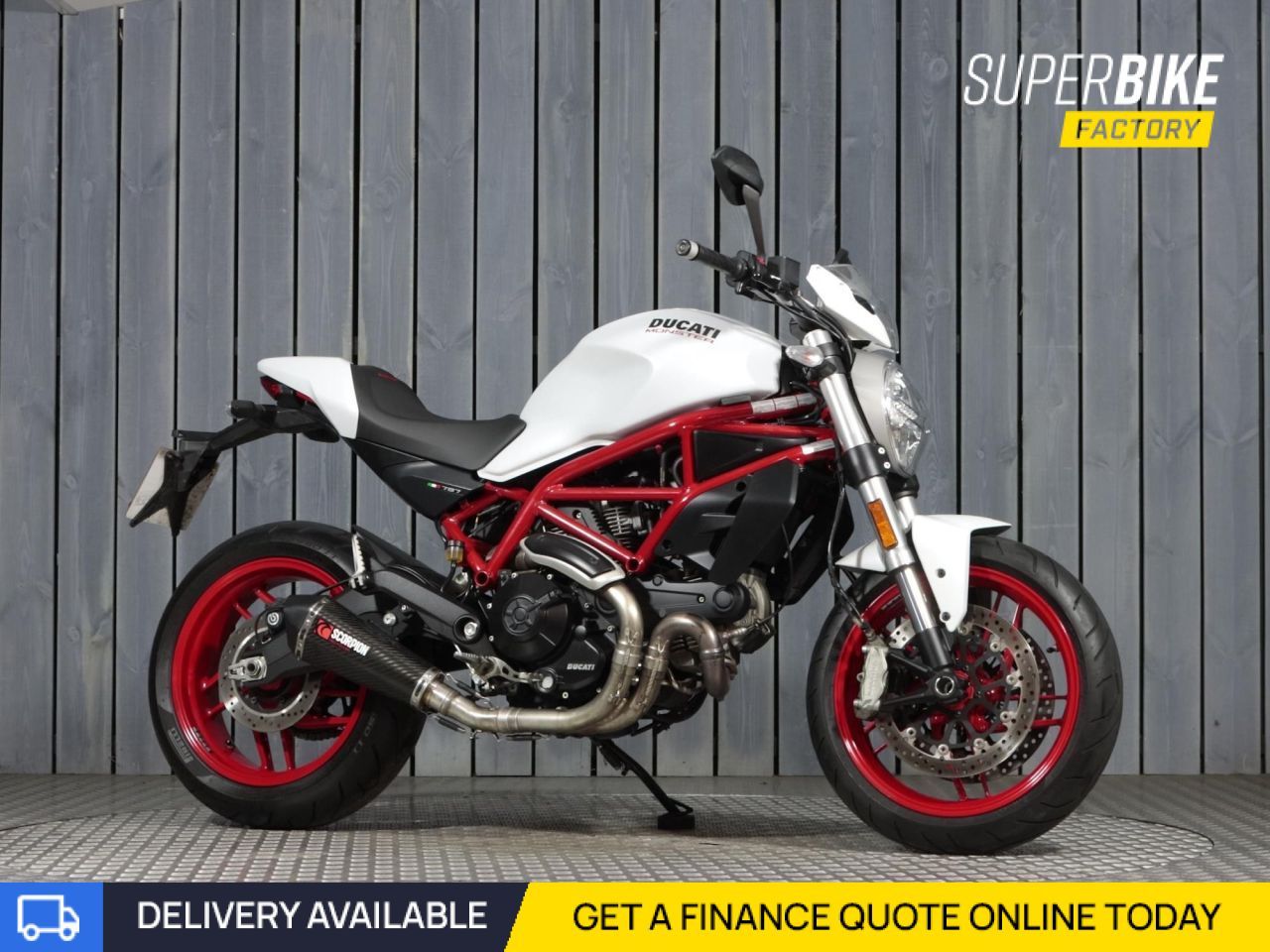 2018 DUCATI MONSTER 797 WHITE with 3200 miles - Used Motorbikes Dealer ...
