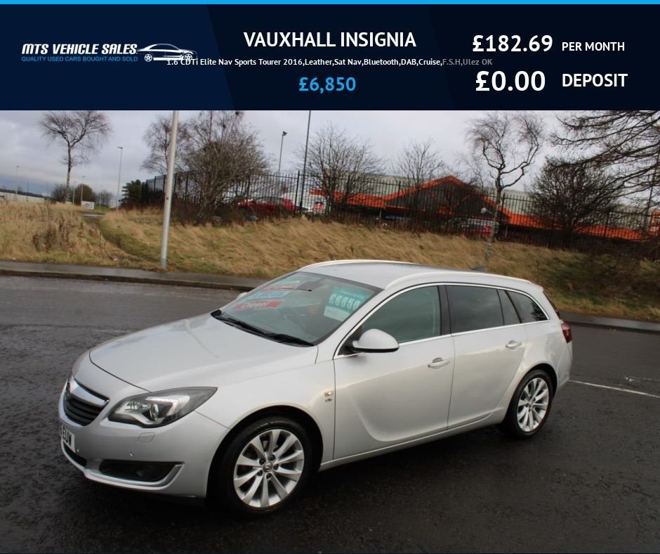 2016 Vauxhall Insignia Elite Nav £6,850