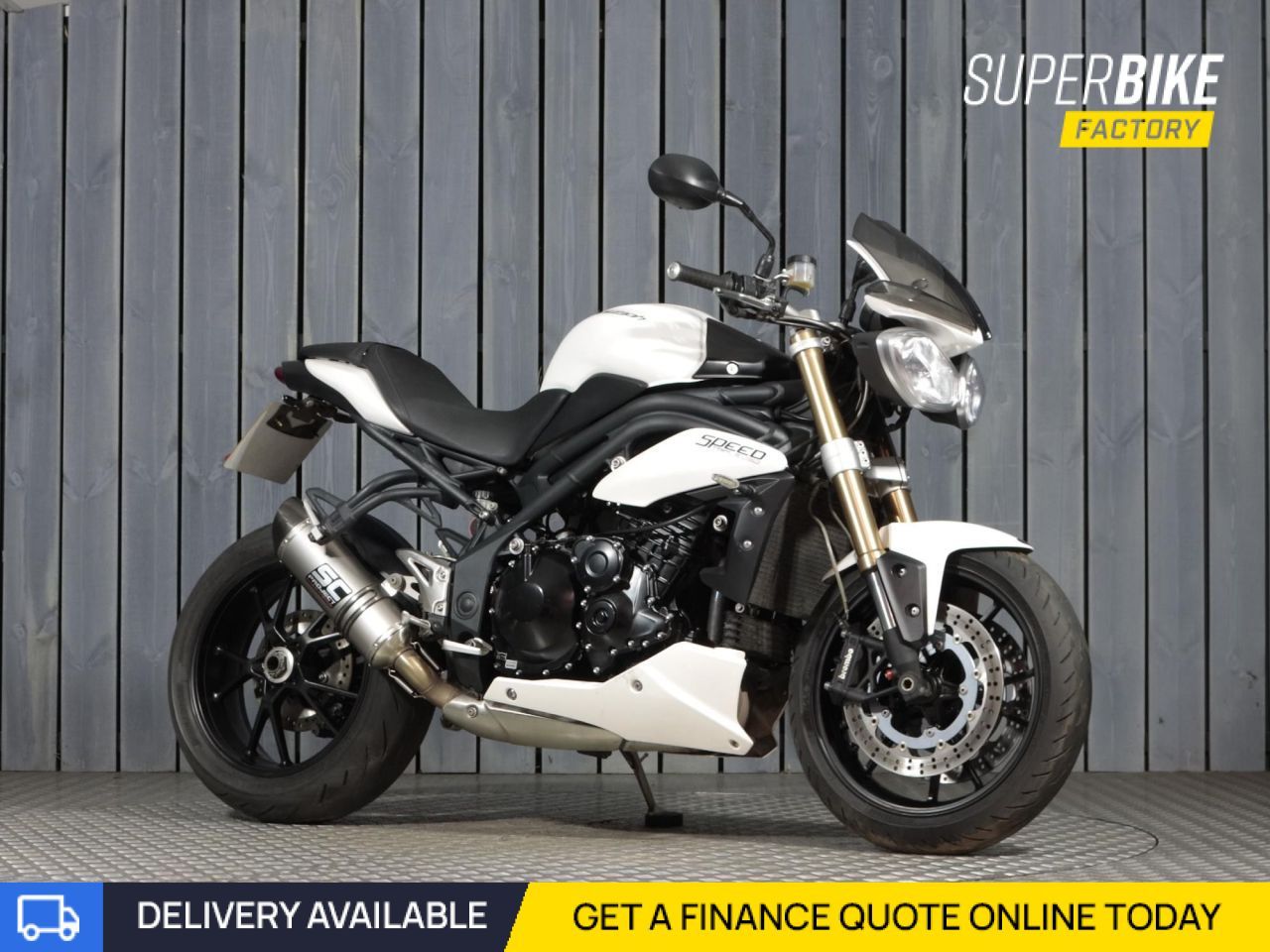 2012 TRIUMPH SPEED TRIPLE 1050 WHITE with 16978 miles - Used Motorbikes ...