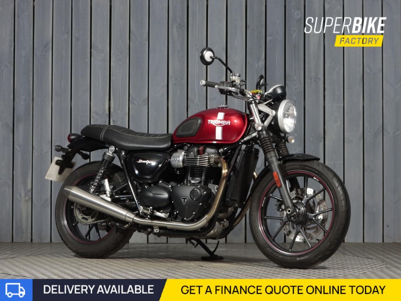 2016 TRIUMPH STREET TWIN RED with 5756 miles - Used Motorbikes Dealer ...