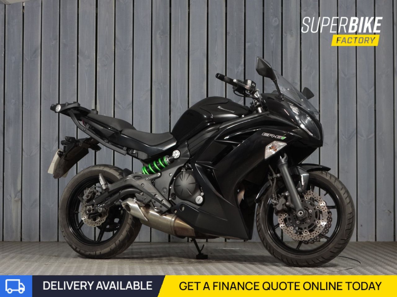 2016 KAWASAKI ER-6F BLACK with 8678 miles - Used Motorbikes Dealer: Cheshire & Donington Park ...