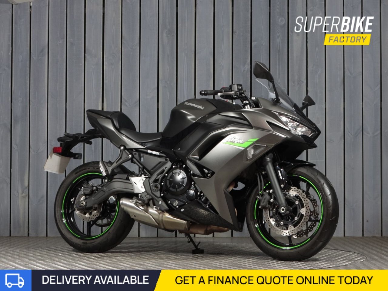 2023 KAWASAKI NINJA 650 GREY with 1898 miles - Used Motorbikes Dealer: Cheshire & Donington Park ...