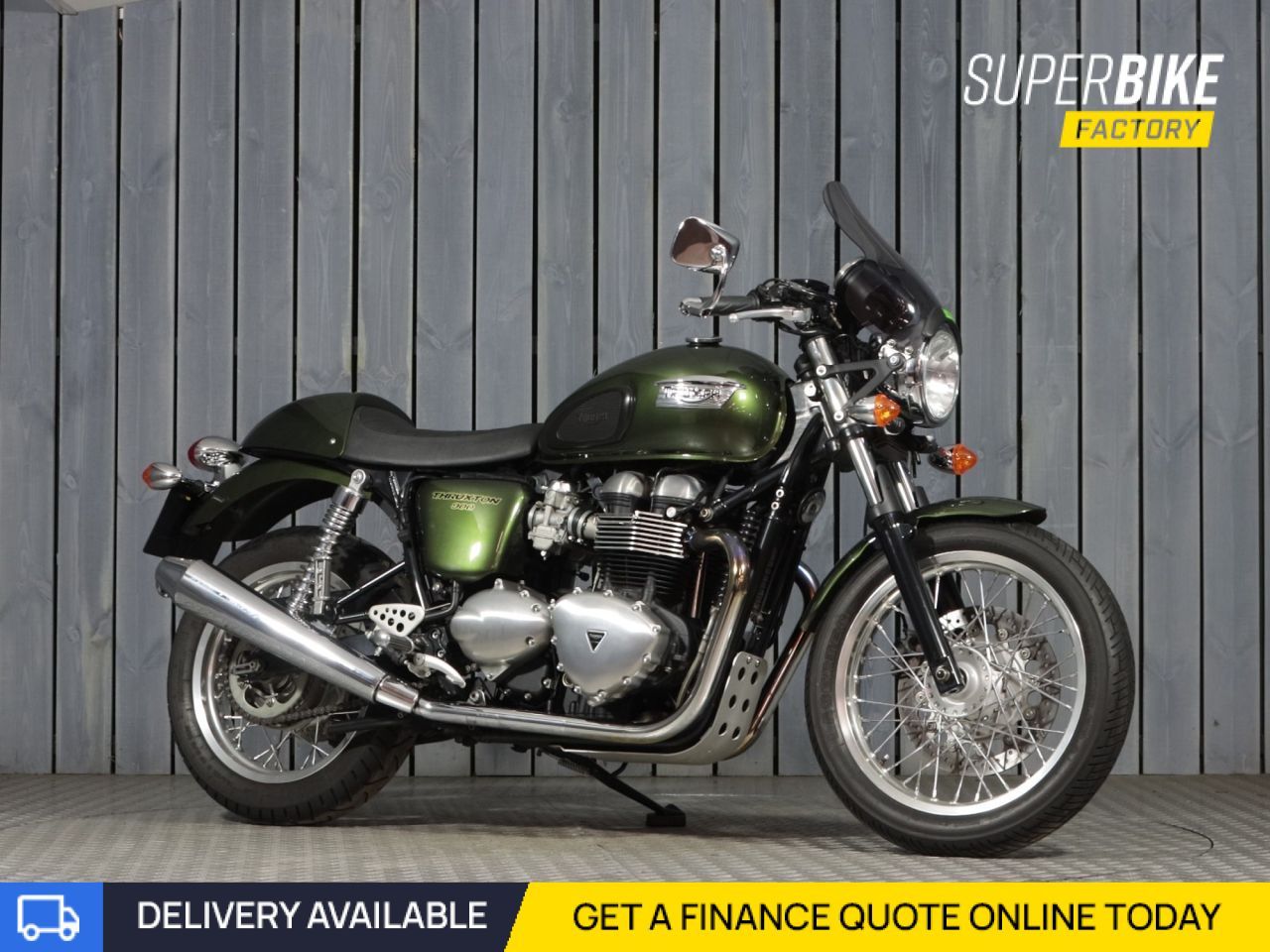 2013 TRIUMPH THRUXTON 865 GREEN with 11190 miles - Used Motorbikes ...