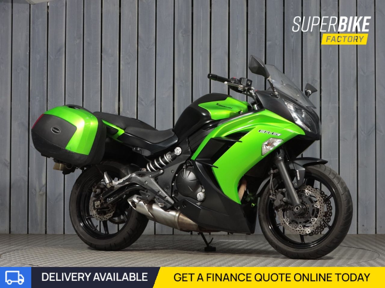 2014 KAWASAKI ER-6F GREEN with 20717 miles - Used Motorbikes Dealer: Cheshire & Donington Park ...