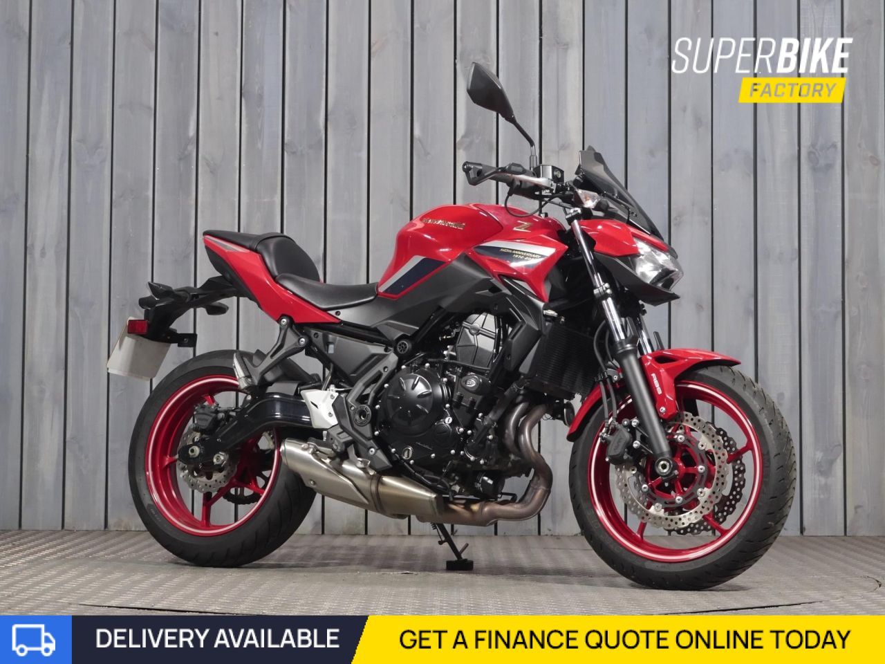 2022 KAWASAKI Z650 RED with 7159 miles - Used Motorbikes Dealer ...