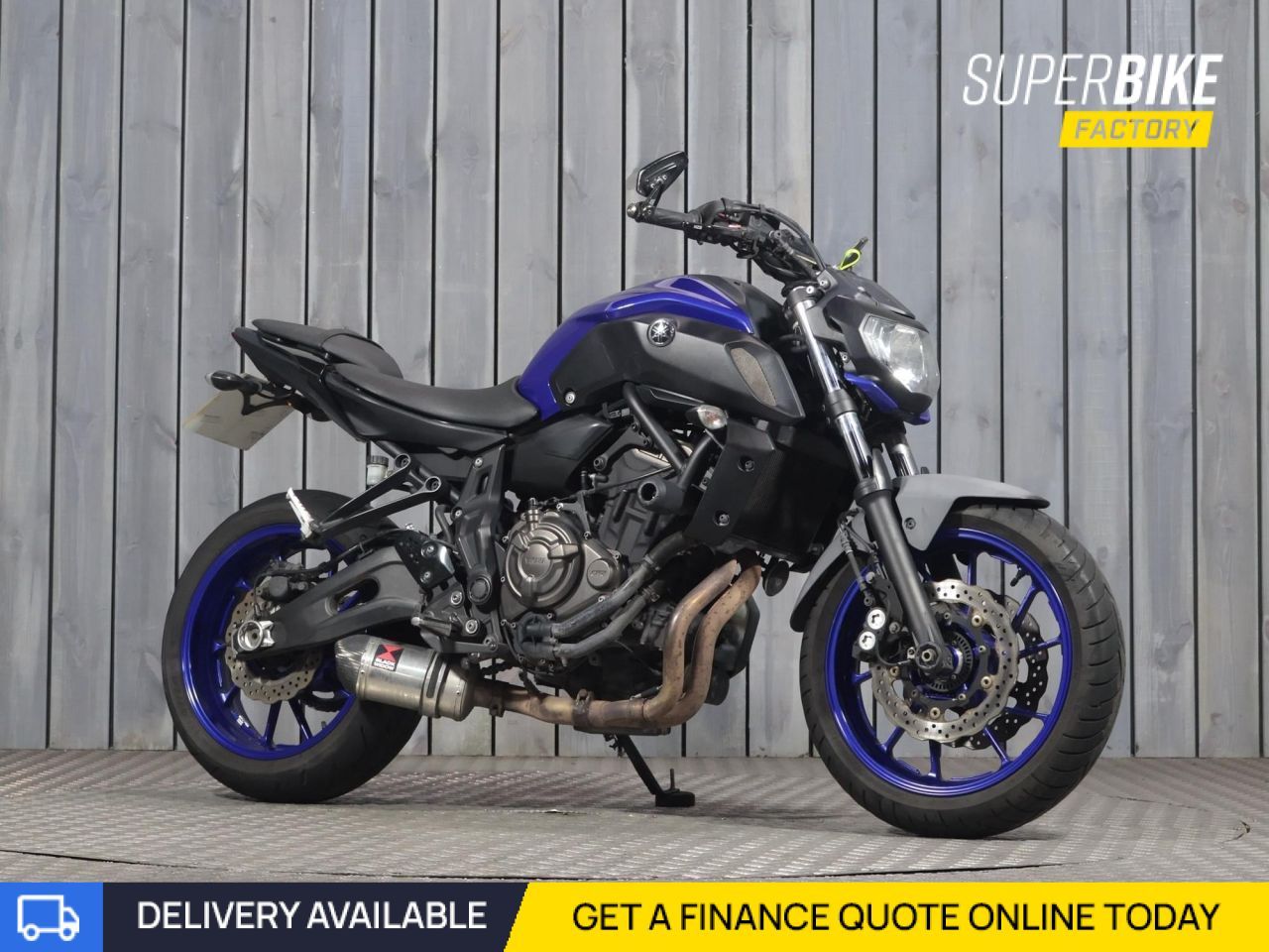 2019 YAMAHA MT-07 BLUE with 15202 miles - Used Motorbikes Dealer ...