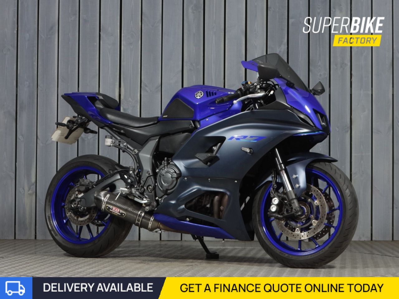 2022 YAMAHA R7 BLUE with 4407 miles - Used Motorbikes Dealer: Cheshire ...