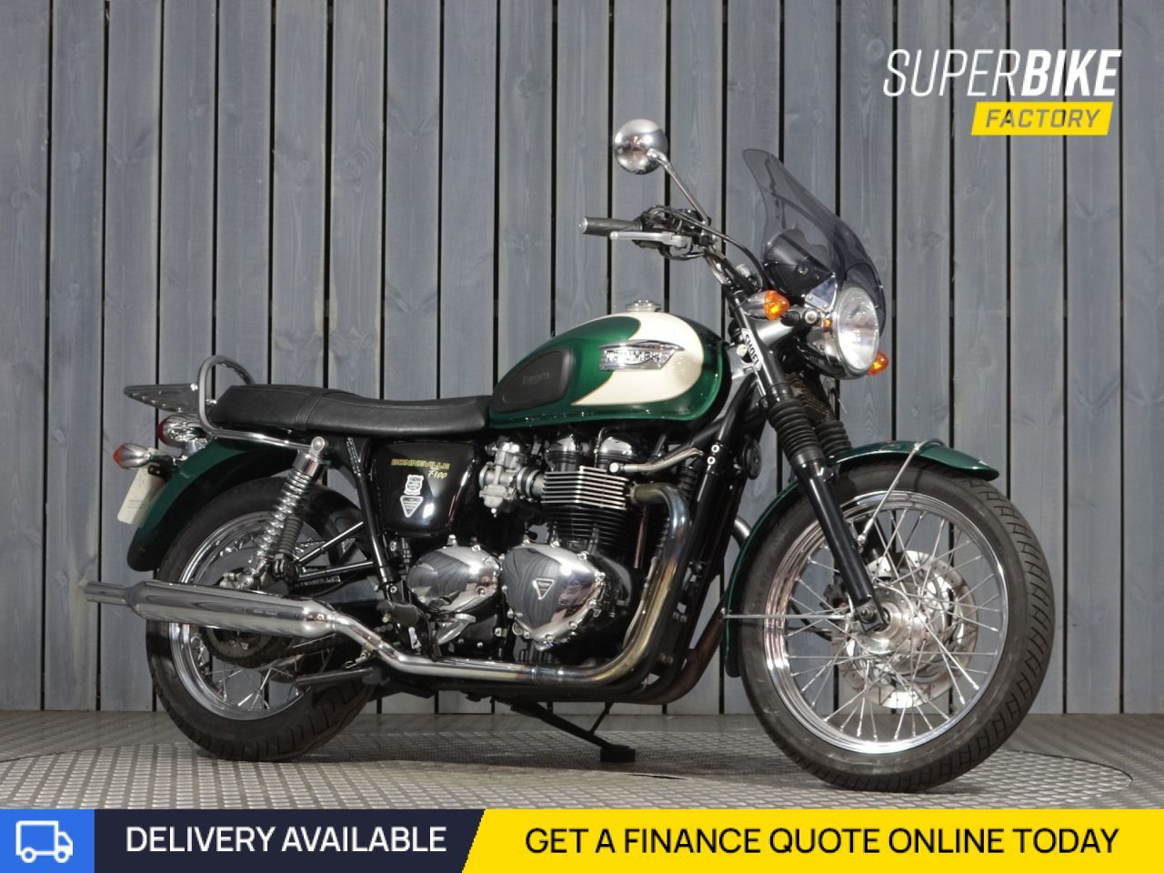 2010 TRIUMPH BONNEVILLE T100 GREEN with 11302 miles - Used Motorbikes ...