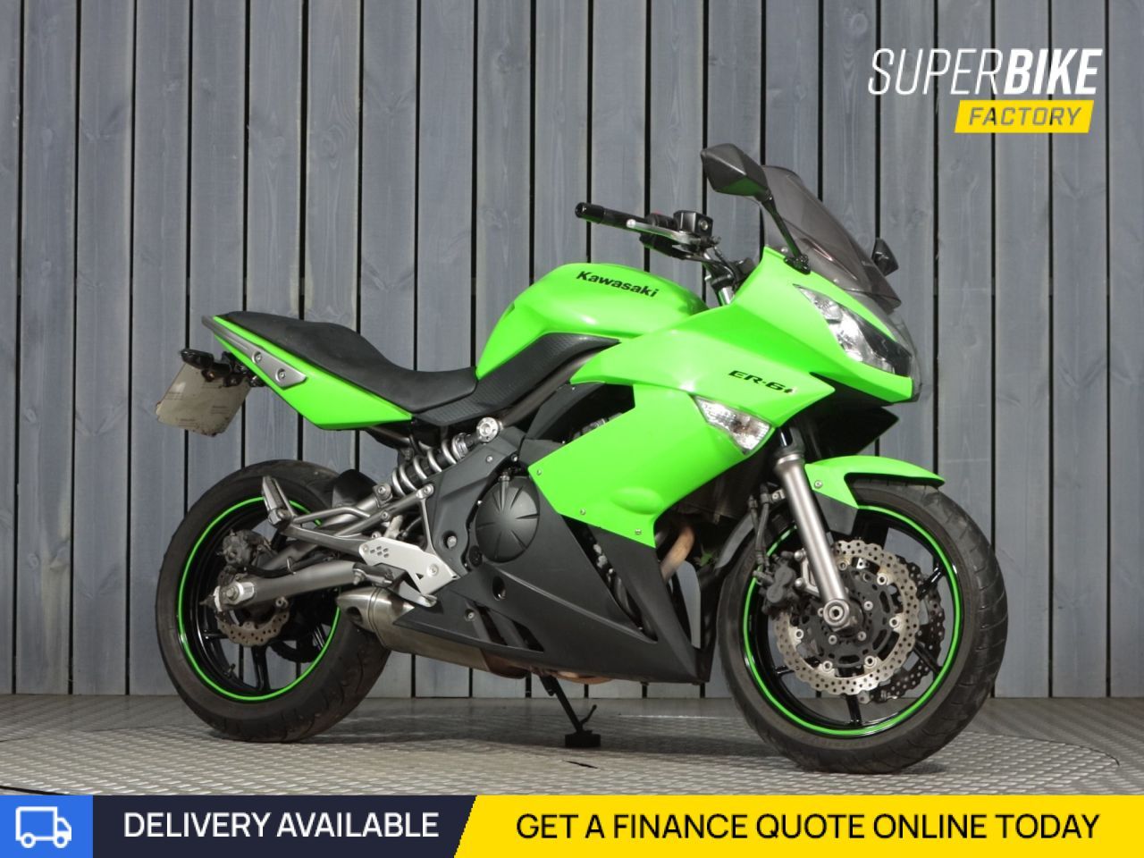 2010 KAWASAKI ER-6F GREEN with 10890 miles - Used Motorbikes Dealer: Macclesfield & Donington ...