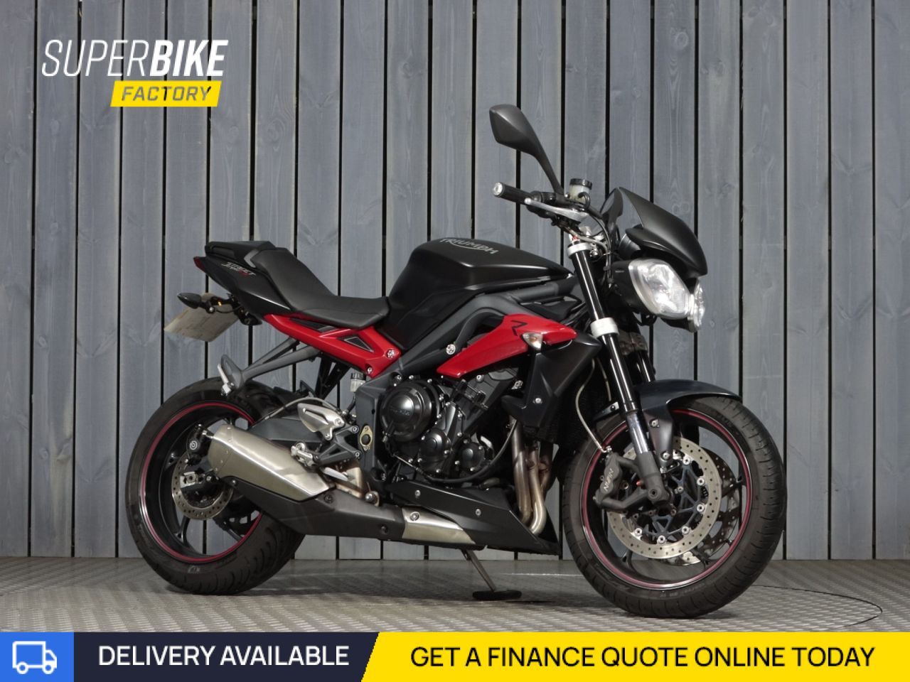 2014 TRIUMPH STREET TRIPLE 675 BLACK with 15226 miles - Used Motorbikes ...