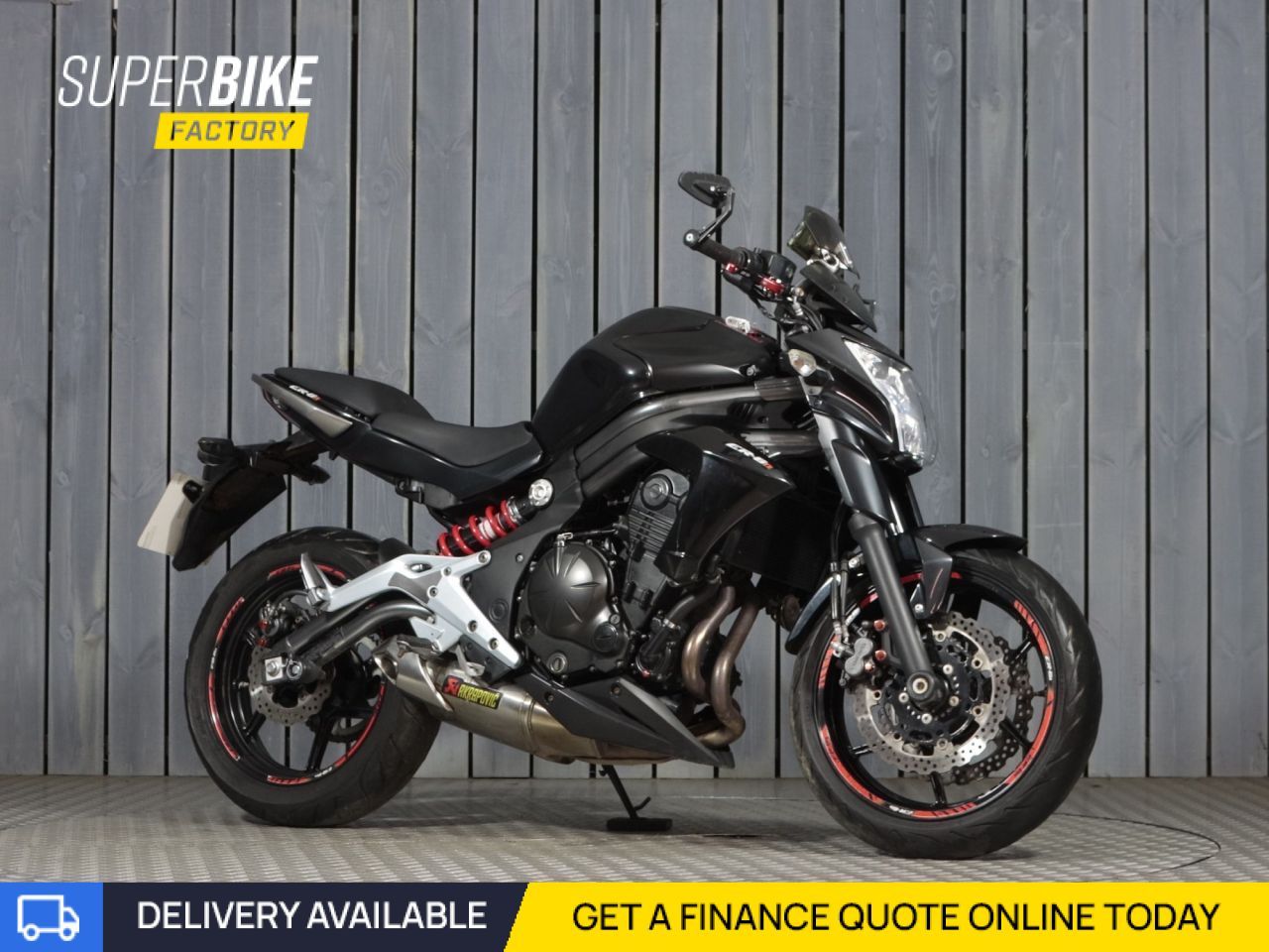 2013 KAWASAKI ER-6N BLACK with 13523 miles - Used Motorbikes Dealer: Cheshire & Donington Park ...
