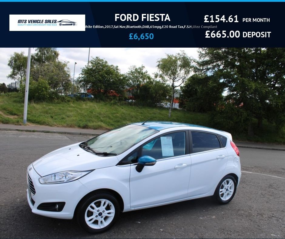 2017 Ford Fiesta Zetec White Edition £6,650