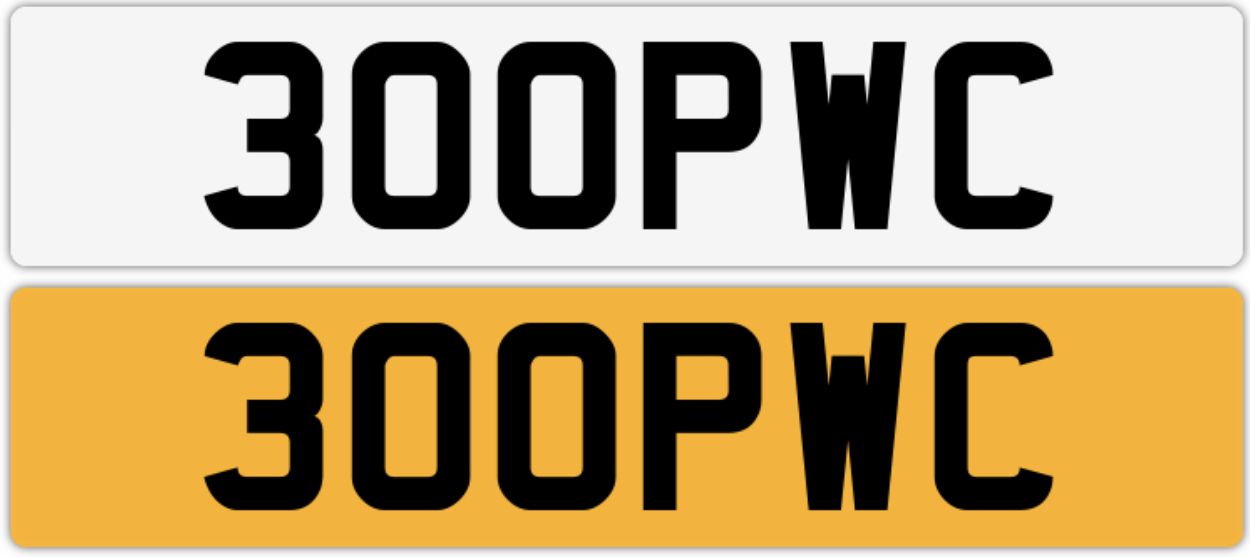 Number Plate Plate £2,500