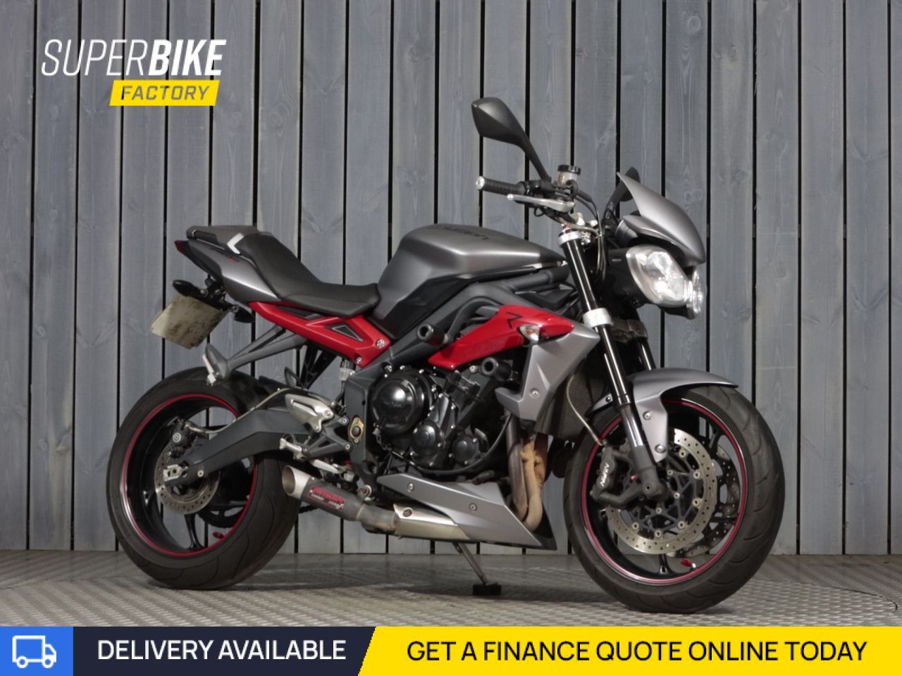 2014 TRIUMPH STREET TRIPLE 675 GREY with 14829 miles - Used Motorbikes ...