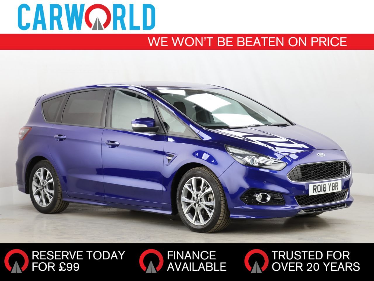 Ford S-Max 2.0t Ecoboost St-Line MPV 5dr Petrol Auto Euro 6 (s/S) (240 Ps)